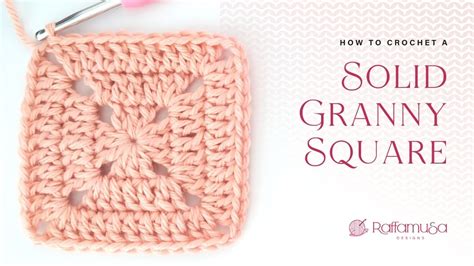 Crochet A Seamless Solid Granny Square Free Pattern Tutorial