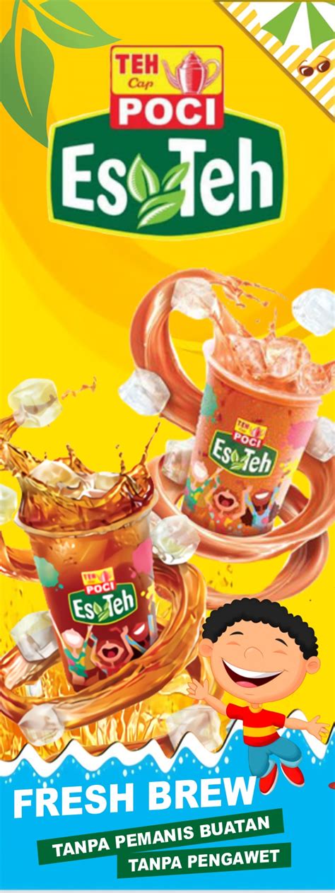 Spanduk Banner Teh Poci Lazada Indonesia