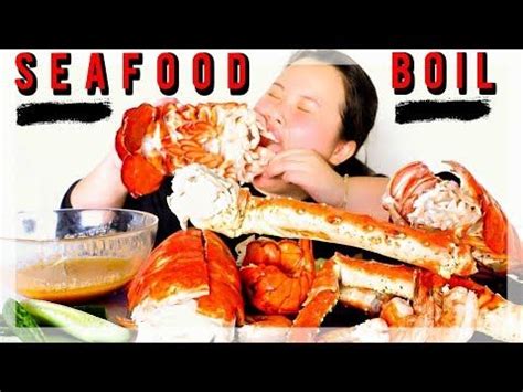 MUKBANG SEAFOOD BOIL 먹방 EATING SHOW KING CRAB GIANT LOBSTER