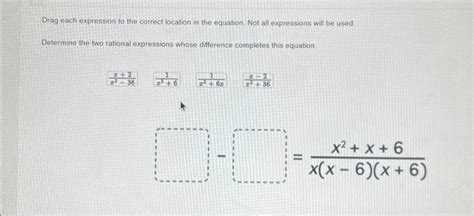 Solved Drag Each Expression To The Corroct Location In The Chegg