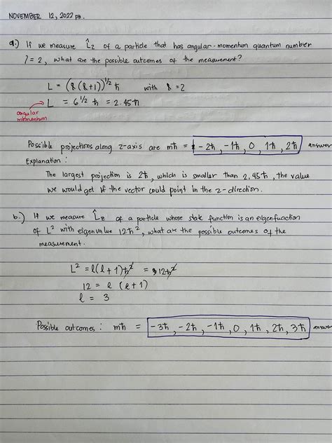 [solved] 5 a if we measure lz of a particle that has angular momentum course hero