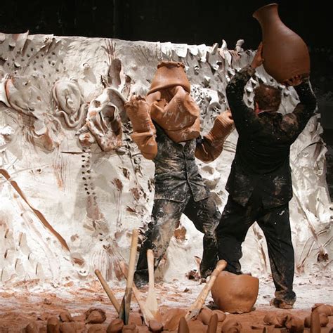 Miquel Barceló Josef Nadj Suits and a Wall of Raw Clay