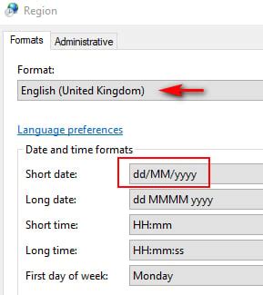 How To Change Short Date Format To Dd Mm Yyyy Windows Forums