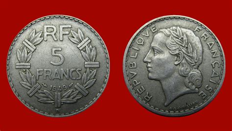 5 Francs Lavrillier 1949 B Empire Des Monnaies