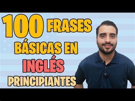 A Man Standing In Front Of An American Flag With The Words 100 Frases