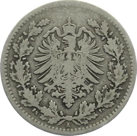 Kaiserreich 50 Pfennig 1877 A kleiner Adler Münzen online kaufen