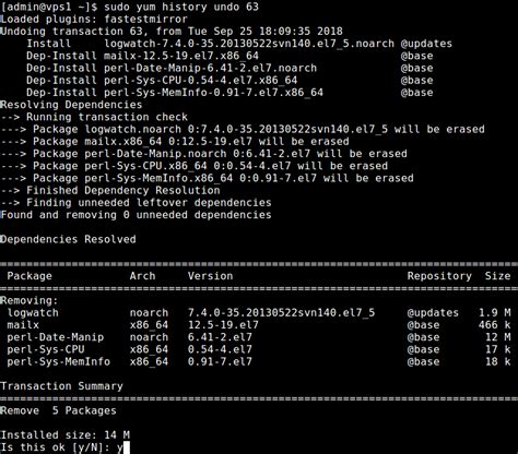 How To Undo Or Redo A Yum Install On CentOS And RHEL Linux Blimp