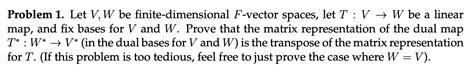 solved problem 1 let v w be finite dimensional f vector