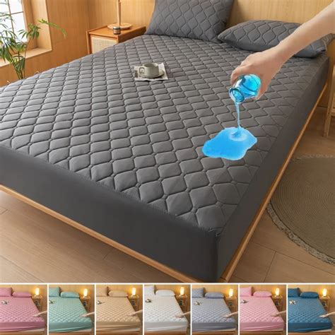 Capa De Colch O Imperme Vel Para Casa Capa De Cama Acolchoada Espessada