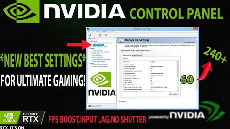 Best Nvidia Control Panel Settings For Competitive Gaming FPS Boost