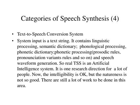 ppt chapter 15 speech synthesis principles powerpoint presentation free download id 9145203