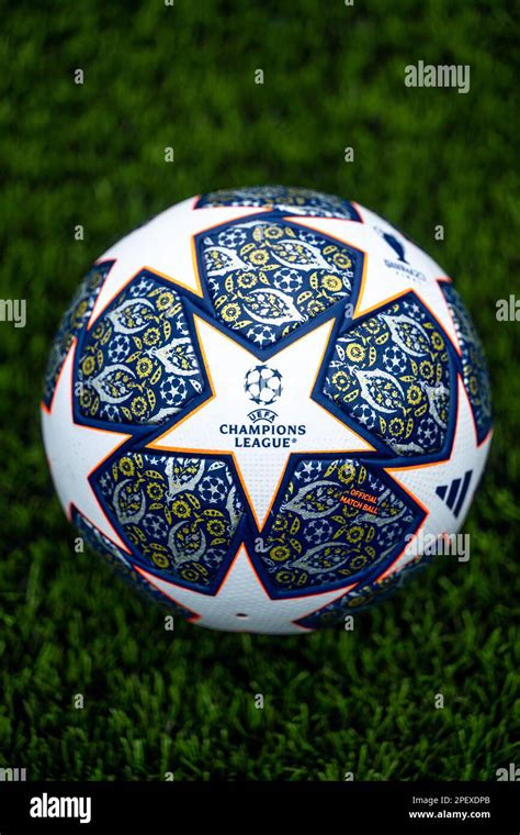 Close Up Of Adidas UEFA Champions League Final Football Istanbul 2023