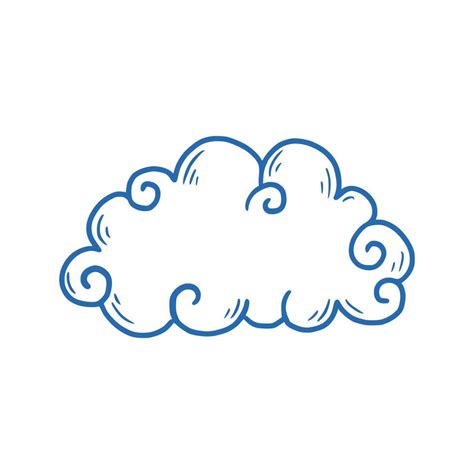 Nube Dibujada A Mano Estilo De Dibujo 5217648 Vector En Vecteezy