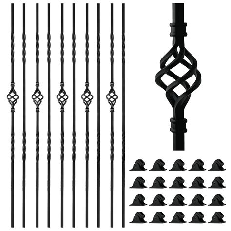 10 Pack Wrought Iron Balusters Hollow Stair Spindles 44 Deck