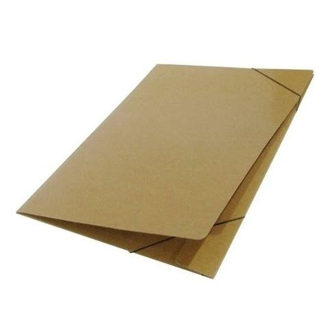 Carpeta Marron X Presspan Solapas Con El Stico