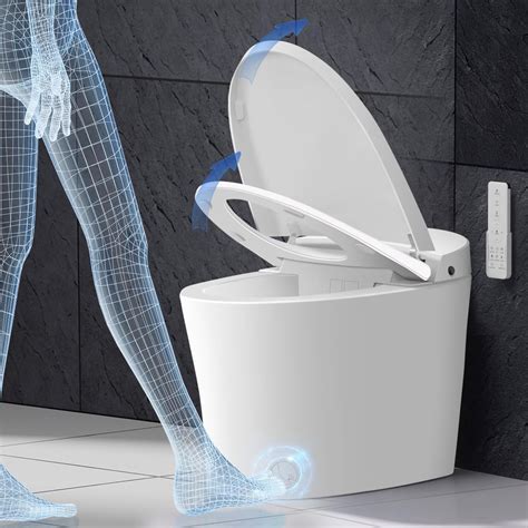 EPLO Smart Toilet Bidet With Tank Auto Open Close Lid Heated Seat Dual