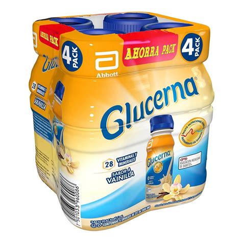 Fórmula para alimentación especializada Glucerna vainilla 4 pzas de 237