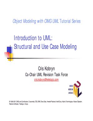 Fillable Online Introduction To Uml Fax Email Print Pdffiller