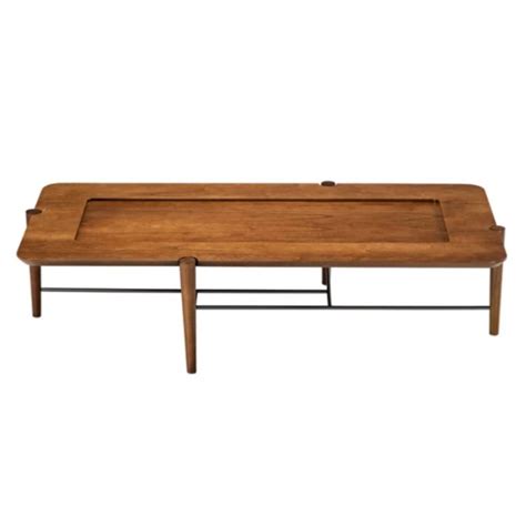 Mesa De Centro Em Madeira Cinamomo Para Sala De Estar