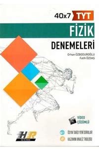 Hız ve Renk Yayınları TYT Fizik 40x7 Denemeleri