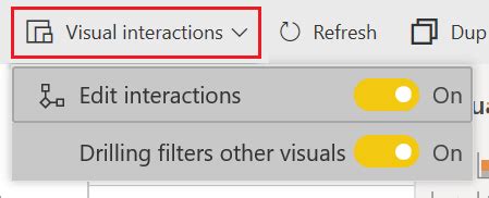 Change How Visuals Interact In A Report Power BI Microsoft Learn