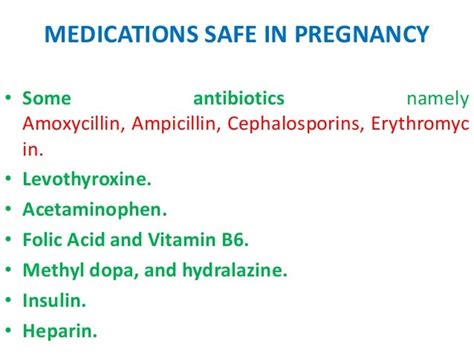 Medication During Pregnancy