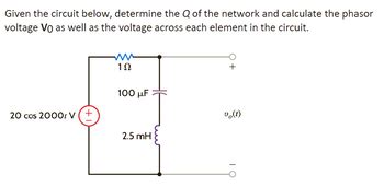 Answered Given The Circuit Below Determine The Bartleby