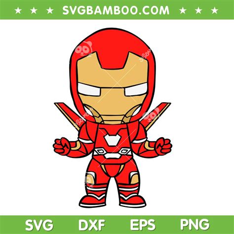 Marvel Iron Man Chibi SVG PNG