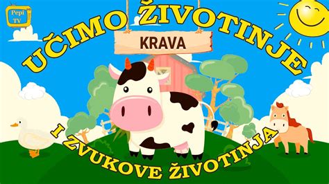 Učimo Životinje Pepi TV crtani za djecu Zvukovi zivotinja Ucimo