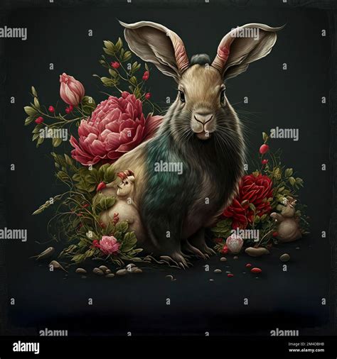 Arrière plan du lapin d eau du nouvel an chinois Symbole du zodiaque