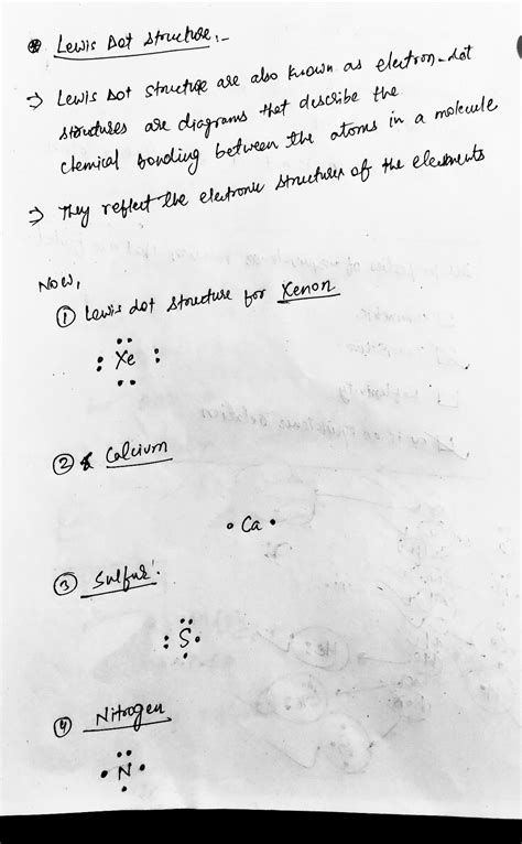 Solved Draw Lewis Dot Structures For The Following Elements Xenon