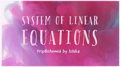 system of linear equations and linear transformations msc du isi bhu iit jam bsc h csir
