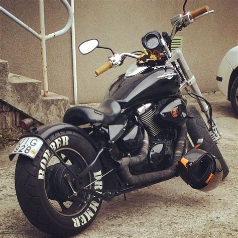 Black Suzuki Boulevard Bobber Motorcycle