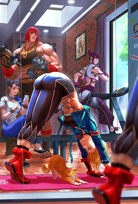 Chun Li Cammy White Han Juri Zangief And Marisa Street Fighter And