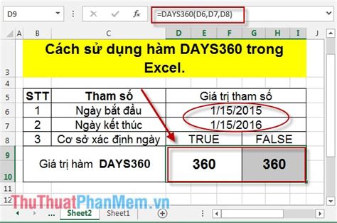 days360 function the function finds the number of days between two dates based on a 360 day