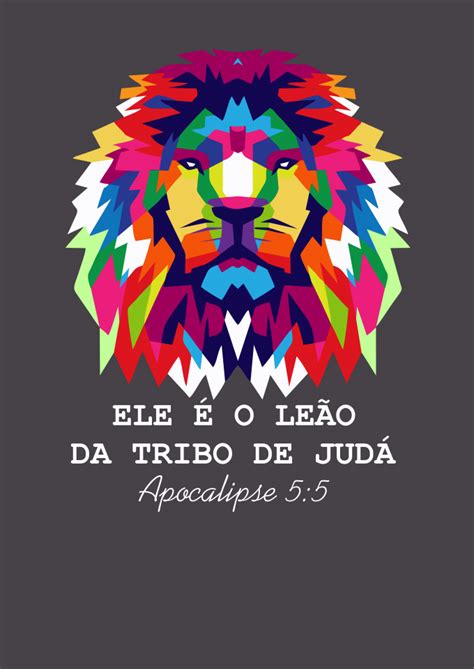 T Shirt Estonada Le O Da Tribo De Jud Letras Brancas R Em