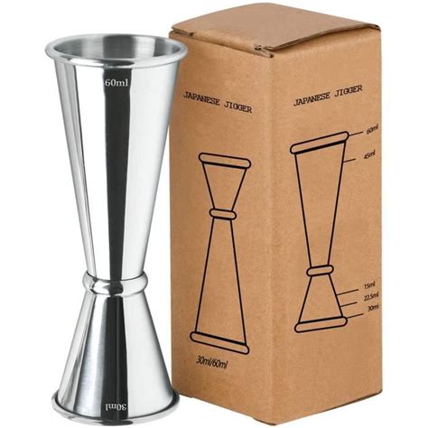 Verre Doseur Limics Cocktail Double Spiritueux Acier Inoxydable