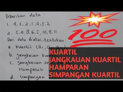 Kuartil Jangkauan Kuartil Jangkauan Antar Kuarti Dan Simpangan