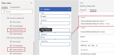 Power Apps Guide Forms How To Calculate Values Eg Sums And