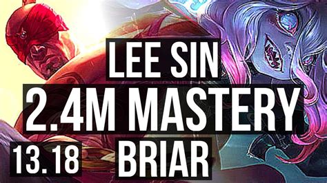 Lee Sin Vs Briar Jng M Mastery Games Na
