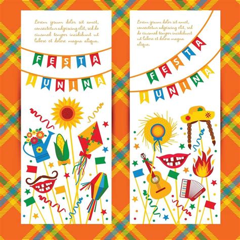 Festa Junina Village Festival In Latin America Icons Set In Bannes