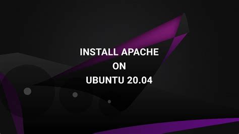 How To Install Apache On Ubuntu 20 04 Google Cloud