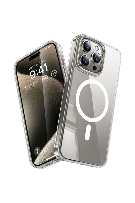 Fibaks Apple iPhone 15 Pro Max Kılıf Magsafe Wireless Kablosuz Şarj