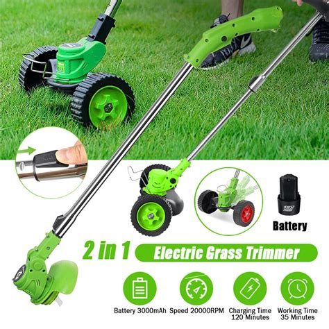 SHCKE Cordless Weed Eater 12V Electric Weed Wacker 3 In 1 Grass Trimmer