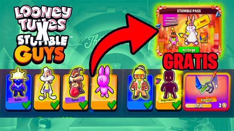 Obtener El Stumble Pass De Looney Tunes Gratis En Stumble Guys Youtube