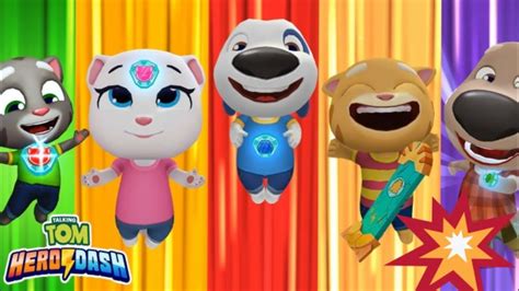 My Talking Tom Hero Dash Fighting With Big Raccoon Youtube