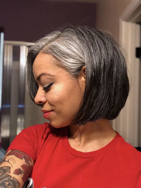 Salt Pepper Hair Grey Hair On Dark Skin Natural Gray Hair Hair