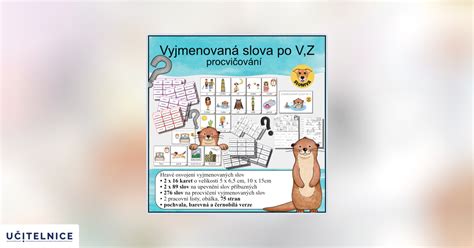 Materiál Vyjmenovaná slova po V a Z procvičování Sluniva