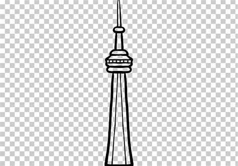 CN Tower Drawing Black And White PNG Clipart Black Black And White