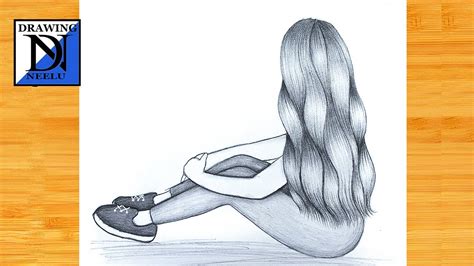 Comment Dessiner Une Fille Assise Facile Tutoriel De Croquis Au